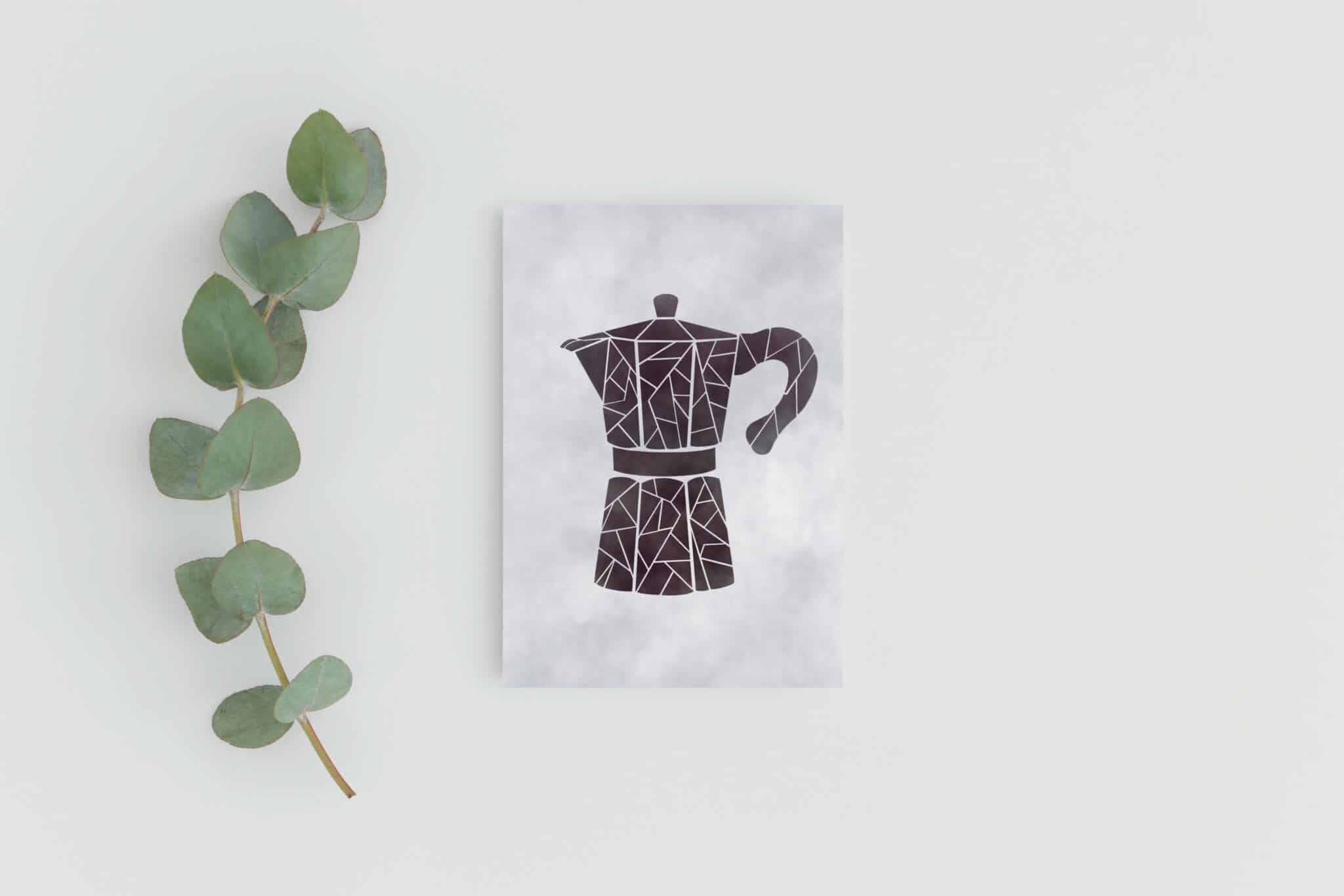 Beautiful Coffee Postcard Greeting Card │Art And Design 1